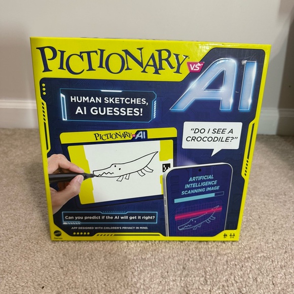 Mattel | Toys | Mattel Pictionary Ai Puzzle Game Yellow Blue | Poshmark